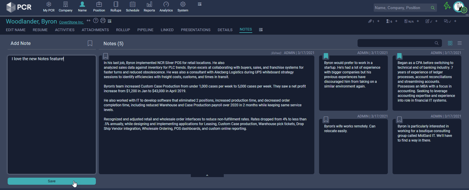 Enhanced Notes & Maps (Update 9.8.4) - PCRecruiter