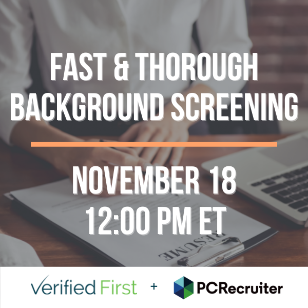 Upcoming Webinars with PCRecruiter Partners - PCRecruiter