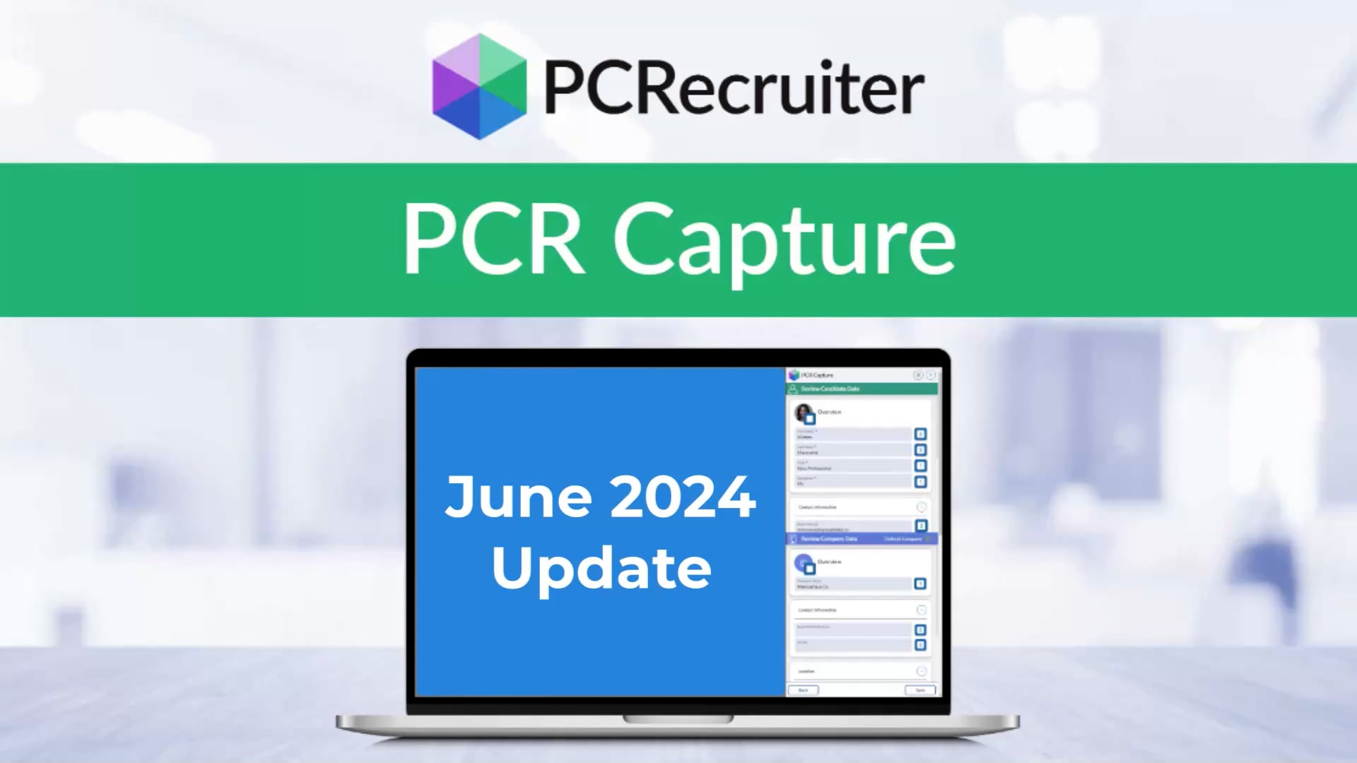 PCR Capture Update 1.10 - PCRecruiter