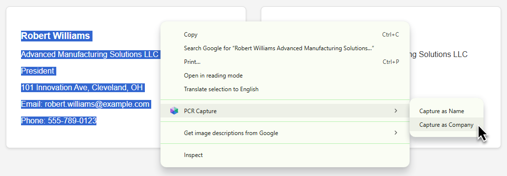 PCR Capture Update 1.2 - PCRecruiter